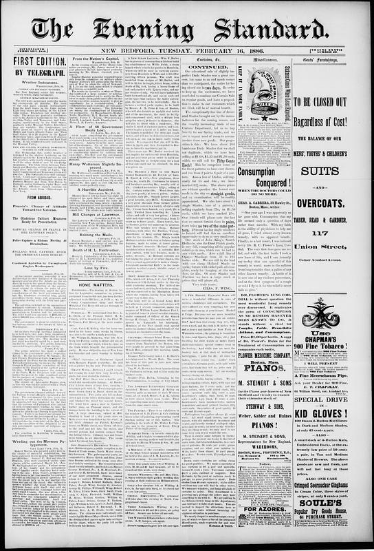 Evening Standard. February 16, 1886 - Digital Commonwealth