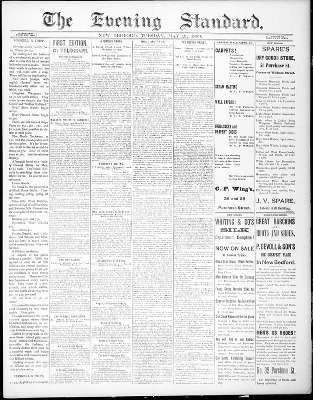 Evening Standard. May 21, 1889 - Digital Commonwealth