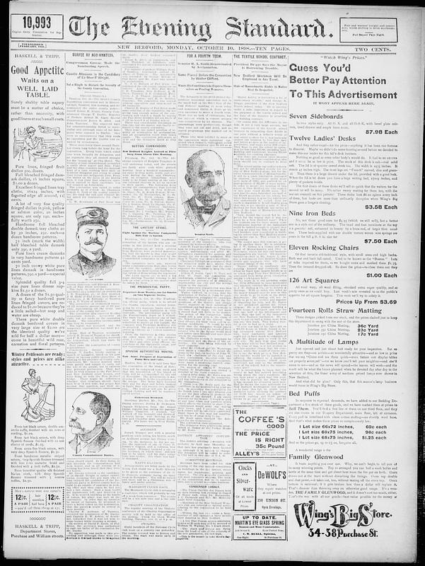 Evening Standard. October 10, 1898 - Digital Commonwealth