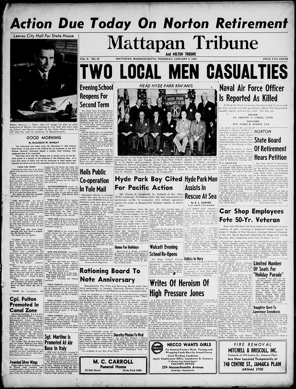 Mattapan Tribune. January 04, 1945 - Digital Commonwealth