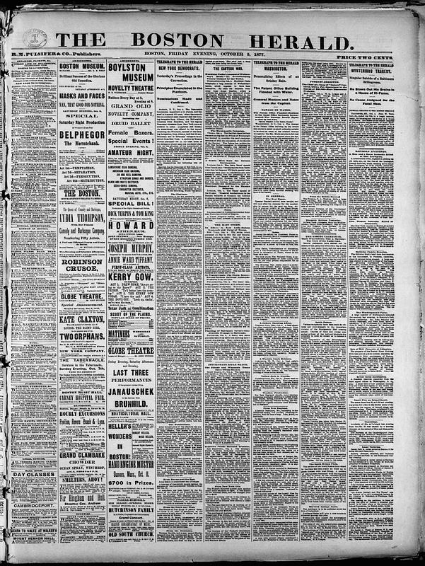 The Boston Herald. October 05, 1877 - Digital Commonwealth