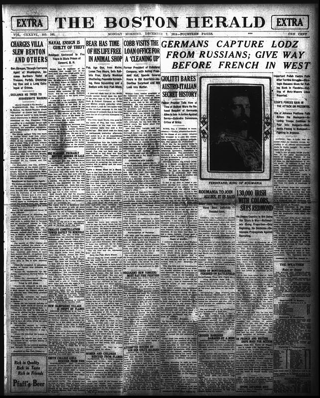 The Boston Herald. December 07, 1914 - Digital Commonwealth