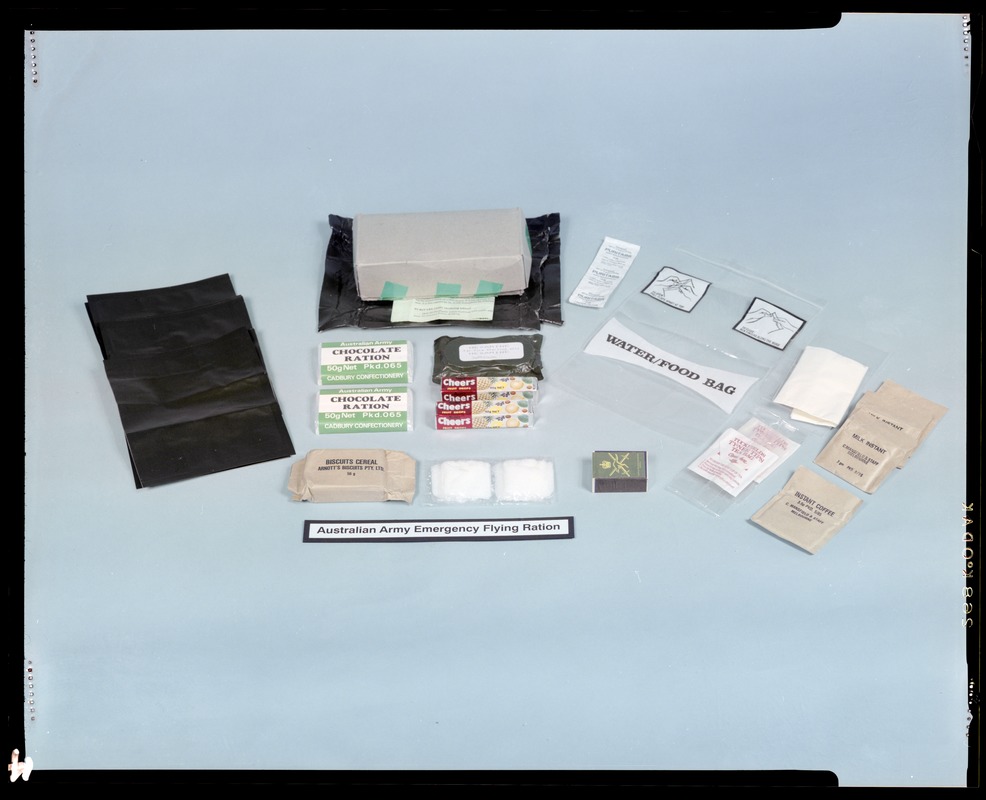 Food lab, Australian ermengincy flying ration - Digital Commonwealth