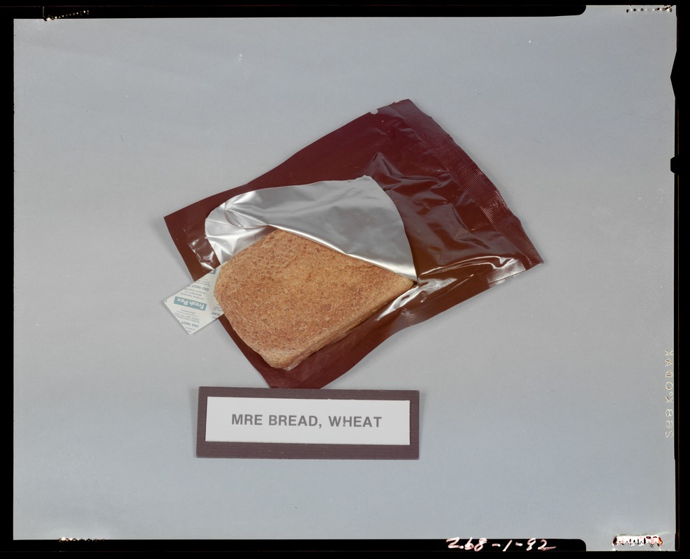 Food lab, MRE bread - wheat - Digital Commonwealth