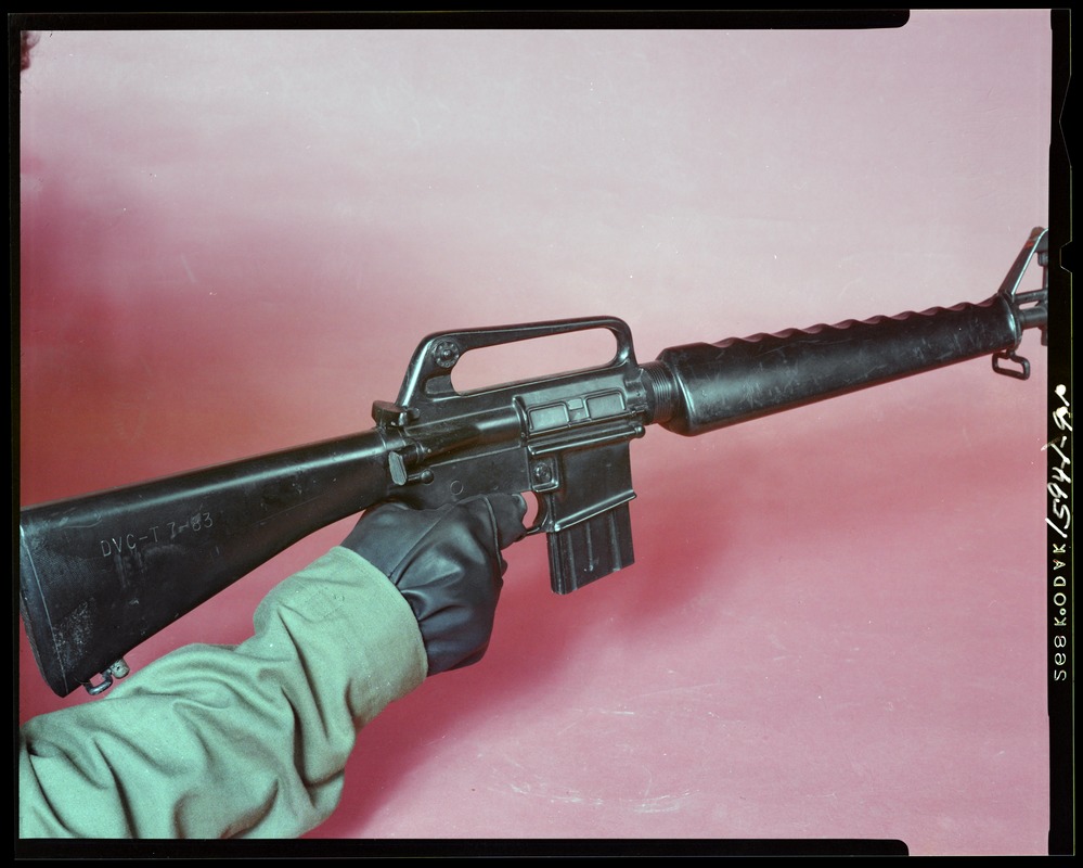 IPL, M16 with glove hand - Digital Commonwealth