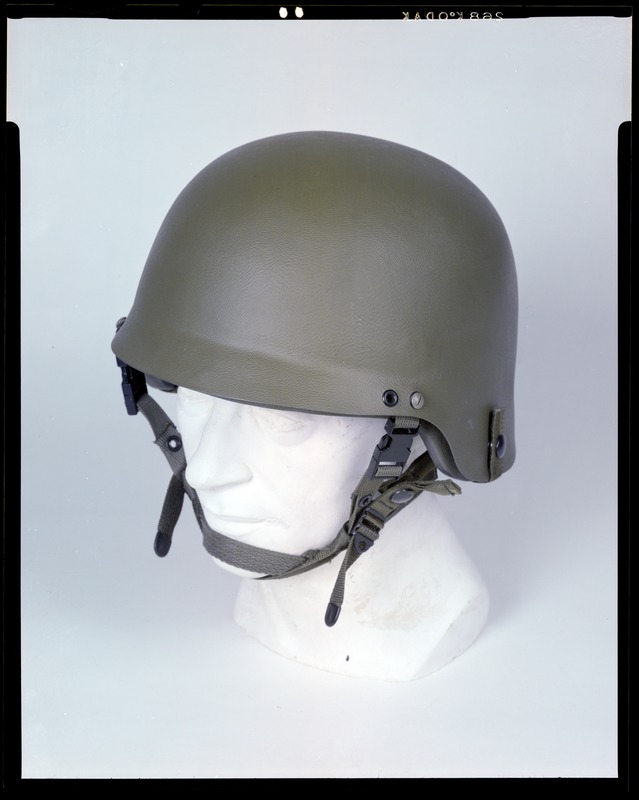 IPL, helmet, 3/4 view - Digital Commonwealth