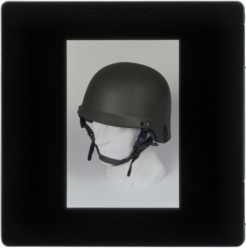 IPL, helmet, 3/4 view - Digital Commonwealth