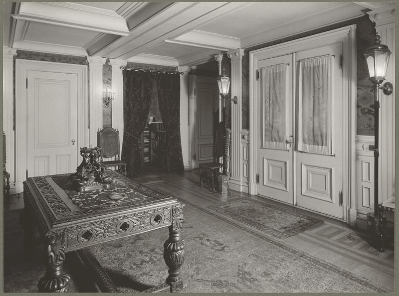 Boston, William Crowninshield Endicott House, interior, hall - Digital ...