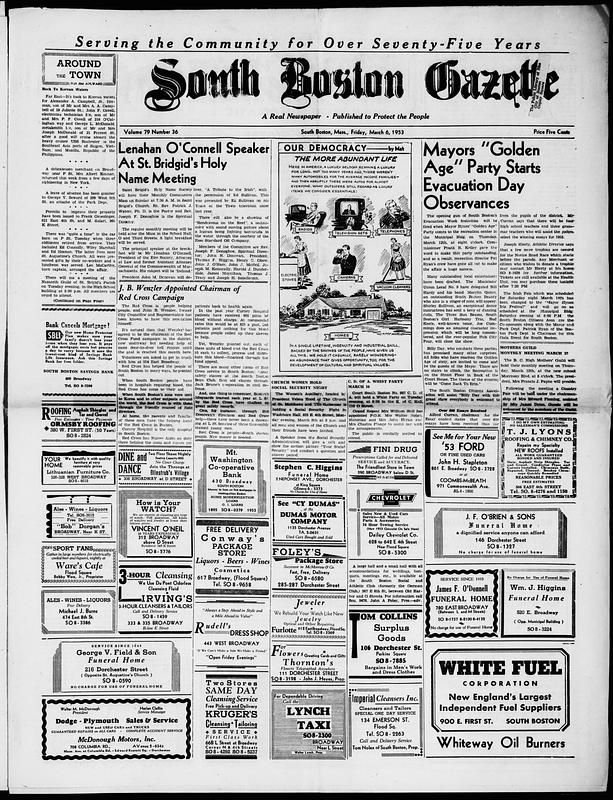South Boston Gazette, March 06, 1953 - Digital Commonwealth