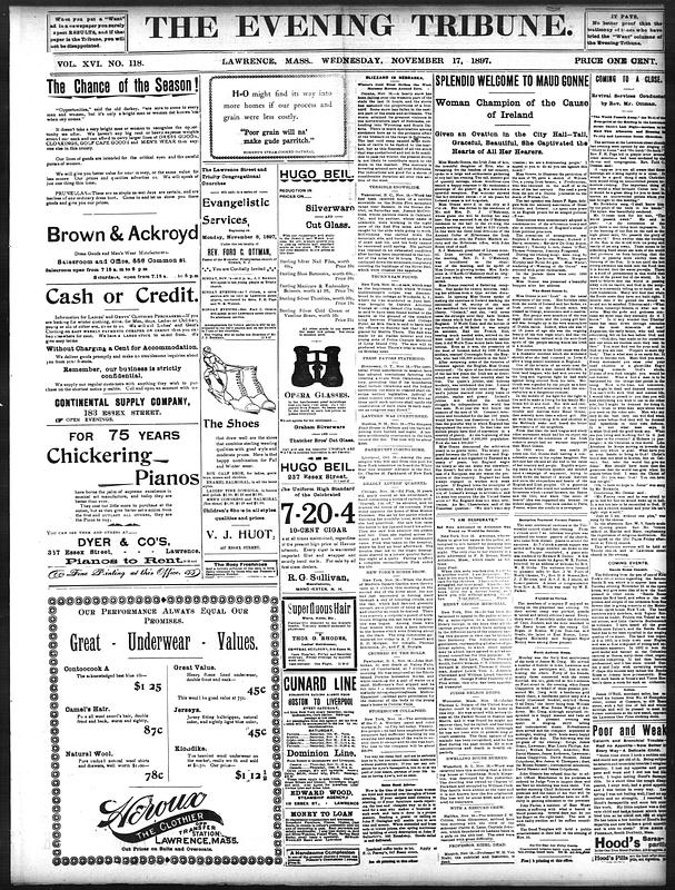 The Evening Tribune. November 17, 1897 - Digital Commonwealth