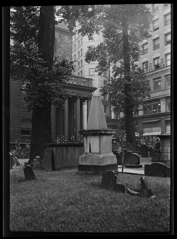 Thomas Dawes Monument, King's Chapel Cemetery - Digital Commonwealth