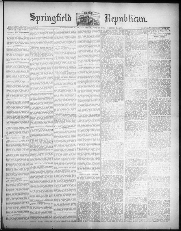 Springfield Weekly Republican - Digital Commonwealth