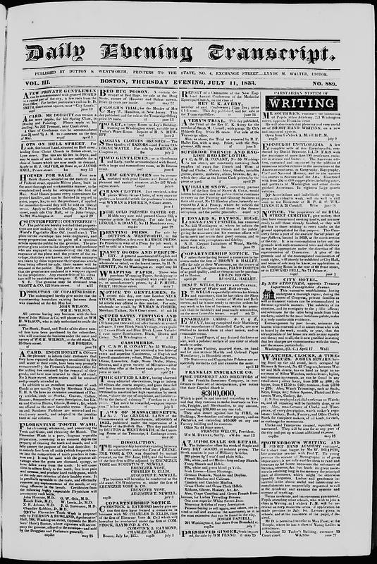 Daily Evening Transcript - Digital Commonwealth