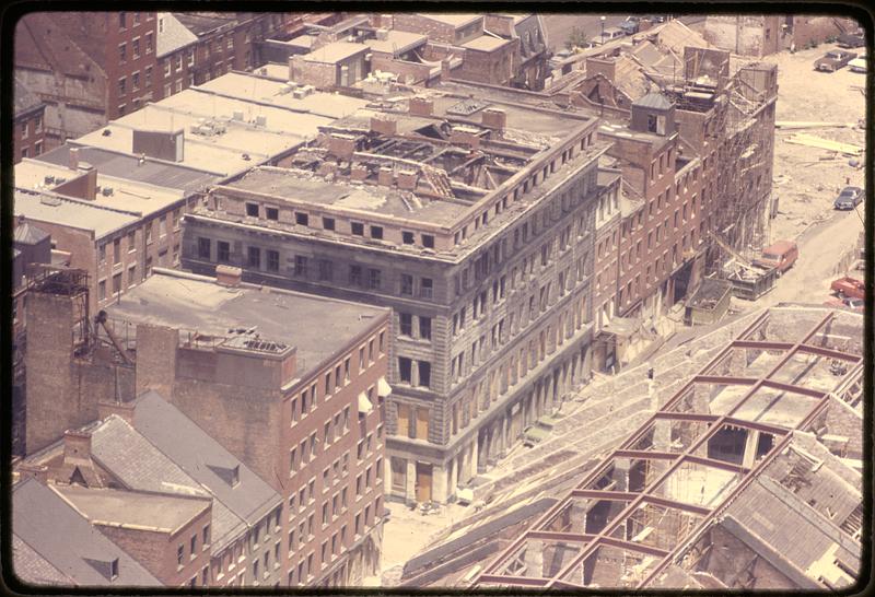 Commercial block, Boston North End from the Custom House Tower ...