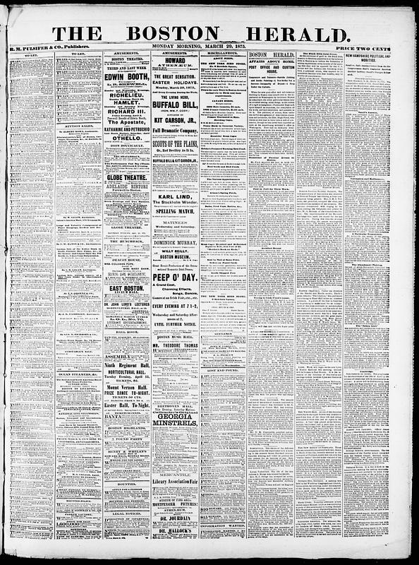The Boston Herald. March 29, 1875 - Digital Commonwealth