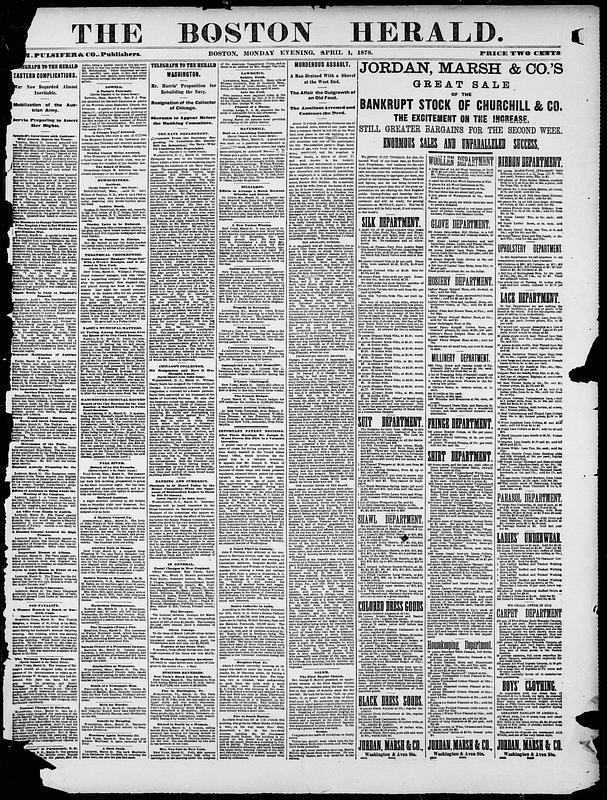 The Boston Herald. April 01, 1878 - Digital Commonwealth