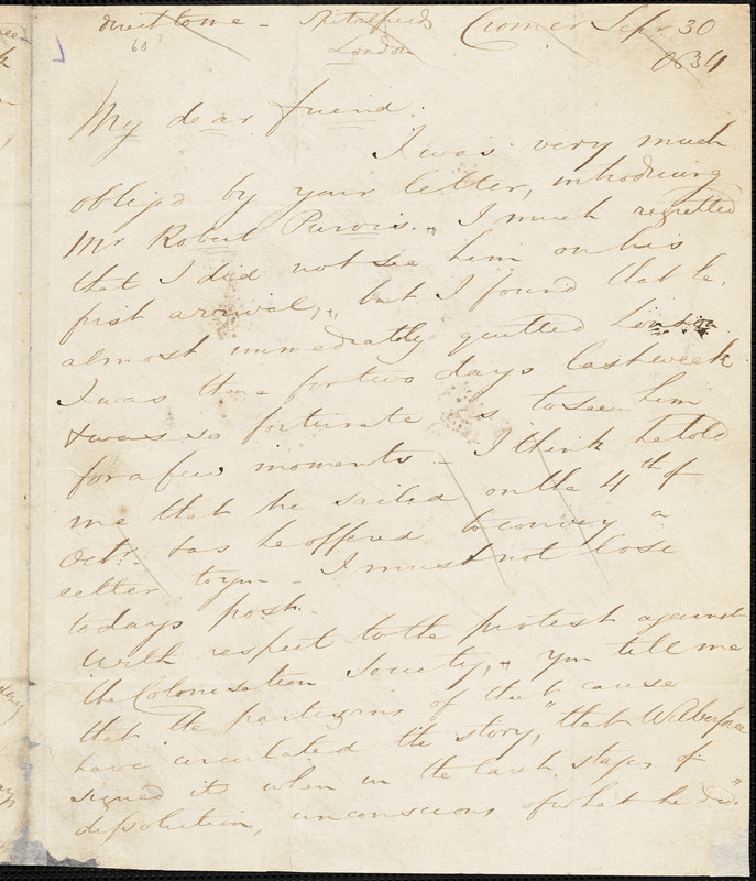 Letter from Thomas Foxwell Buxton, London, [England], to William Lloyd ...