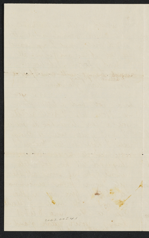 Letter to 'Mama'' [Isabel Peirce] from Alice, Lincoln, April 9, 1865 ...