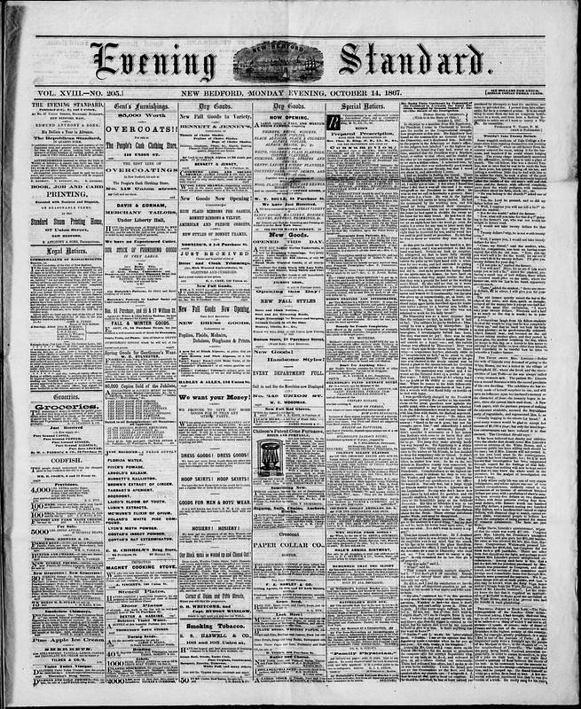 Evening Standard. October 14, 1867 - Digital Commonwealth