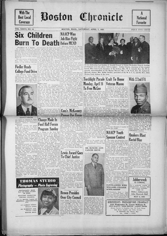 Boston Chronicle. April 07, 1951 - Digital Commonwealth