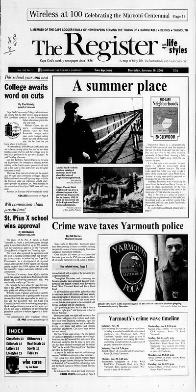 The Register. January 16, 2003 - Digital Commonwealth