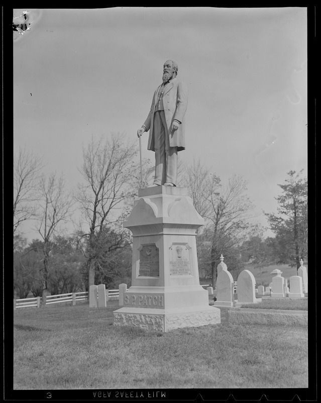 Stephen P. Patch monument, erected by Patch in 1887. Patch was farmer ...