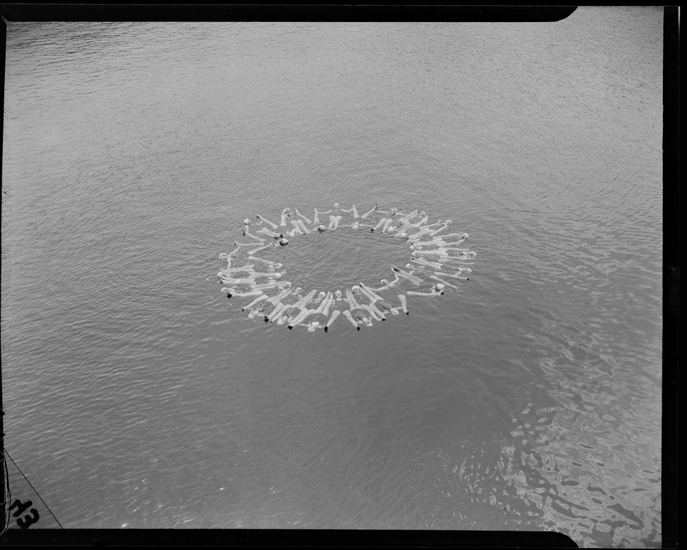 Girls camp in God's Country (probably N.H.) (Busby Berkeley routine ...