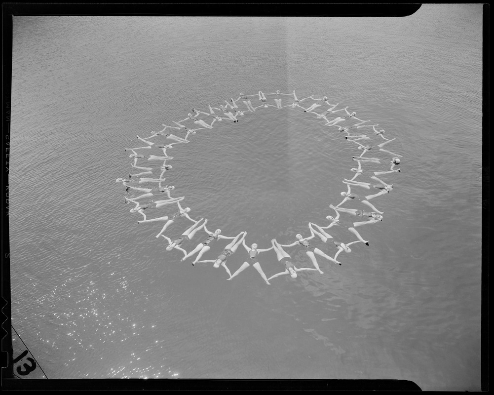 Girls camp in God's Country (probably N.H.) (Busby Berkeley routine ...
