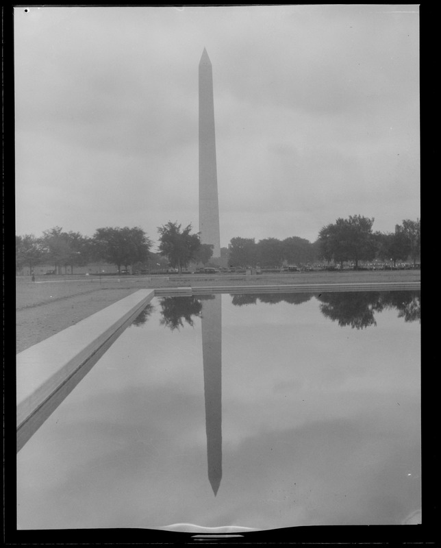 Washington Monument in Reflecting Pool - Digital Commonwealth
