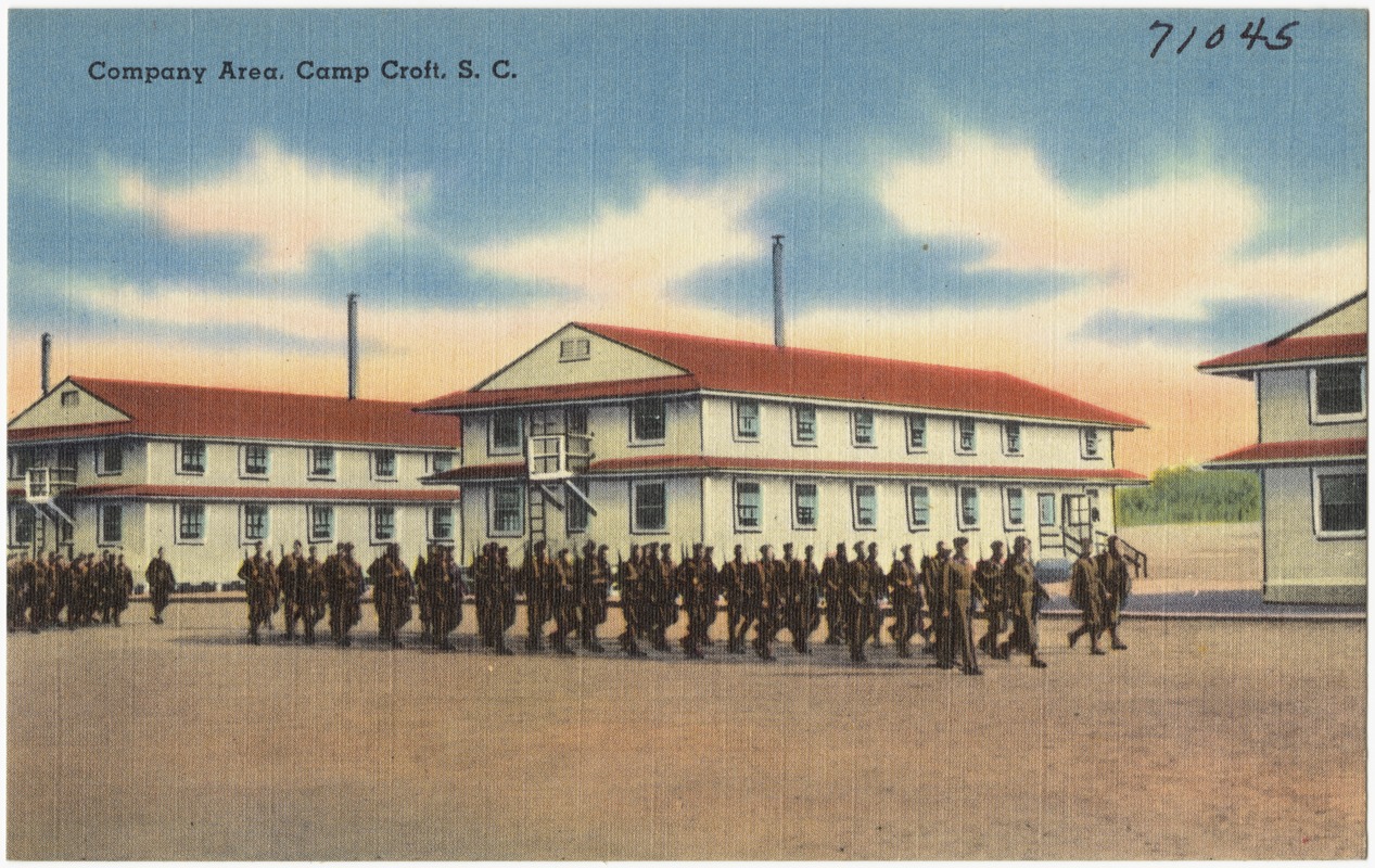 Company area, Camp Croft, S. C. - Digital Commonwealth