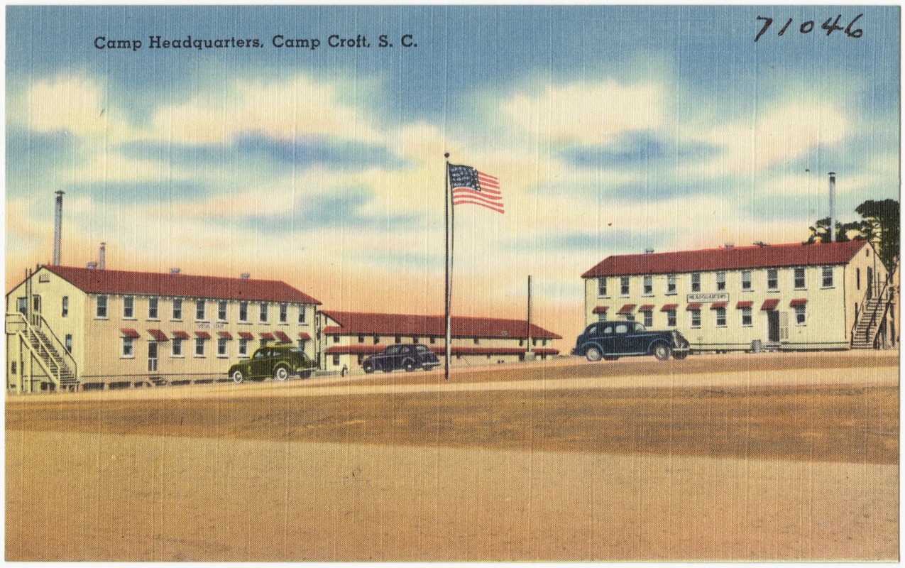 Camp headquarters, Camp Croft, S. C. - Digital Commonwealth