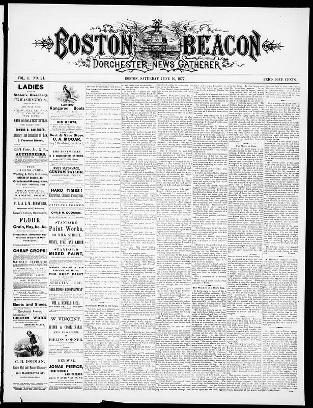 The Boston Beacon and Dorchester News Gatherer. June 16, 1877 - Digital ...