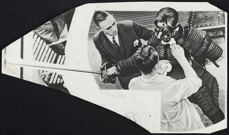 Sword-Scarred Faces are common among German students again. Above, a ...