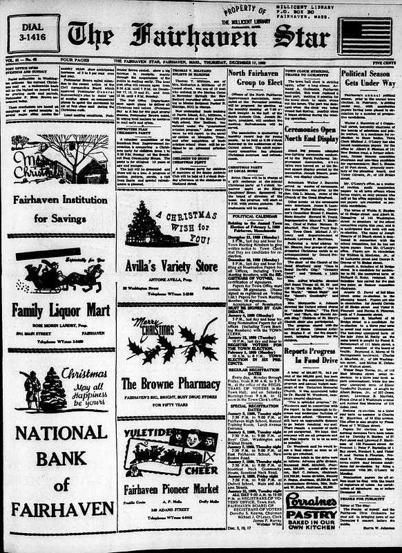 The Fairhaven Star. December 17, 1959 - Digital Commonwealth