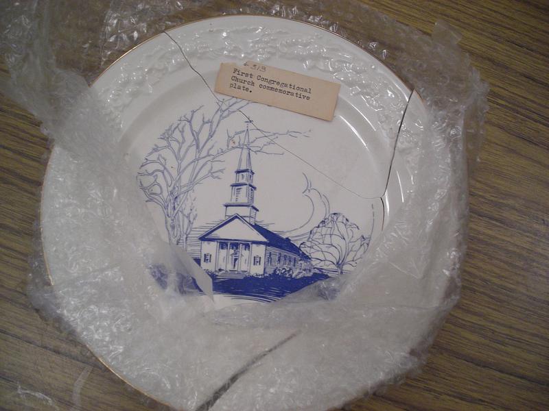 First Congregational Church commemorative plate - Digital Commonwealth