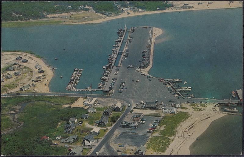 Aerial view of the Wellfleet Marina, Wellfleet on Cape Cod - Digital ...