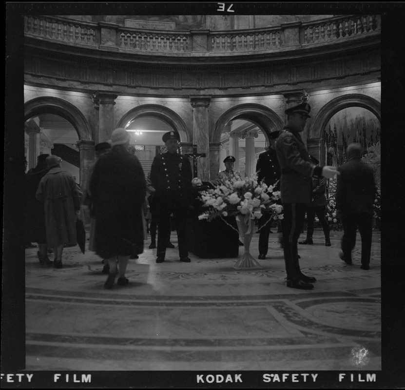 This view of the State House Hall of Flags rotunda captures part of the ...