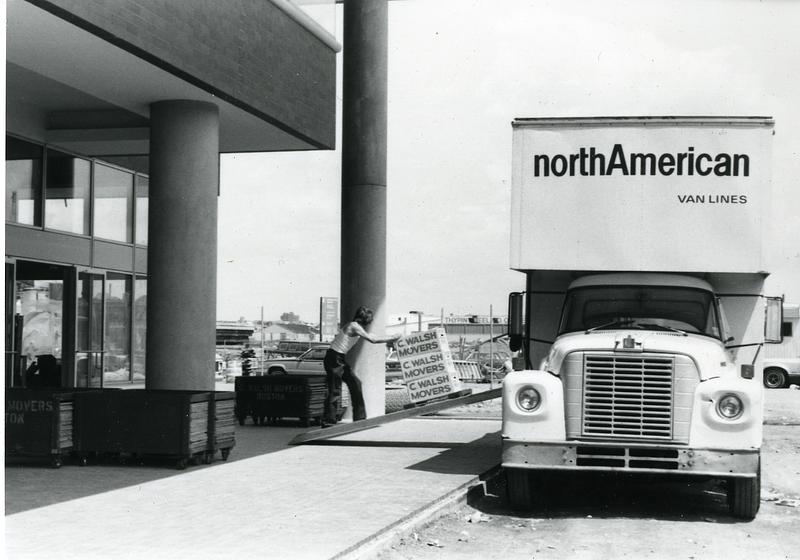 North American Van Lines truck at 5 Cambridge Center - Digital Commonwealth