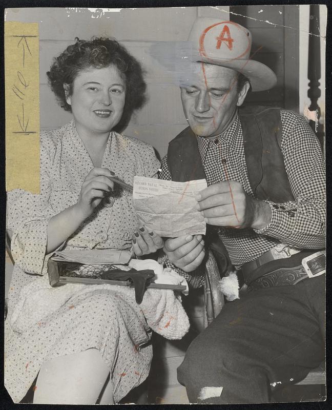 Marjory Adams. John Wayne - Digital Commonwealth