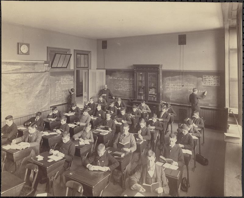 Boston Latin School, interior, Classroom Photo, Third Class - Digital ...
