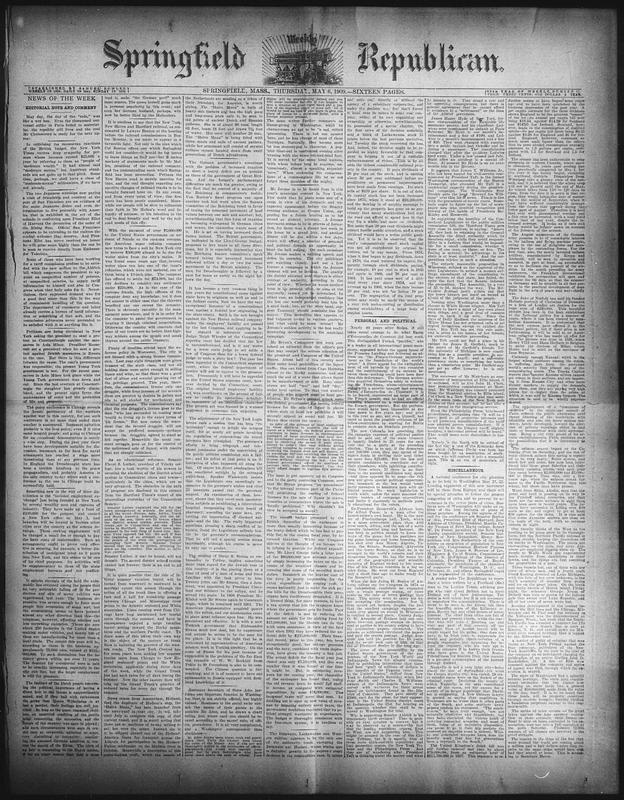 Springfield Weekly Republican - Digital Commonwealth