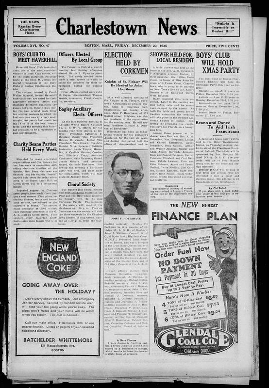 The Charlestown News. December 20, 1935 - Digital Commonwealth