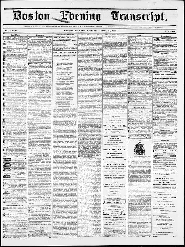Boston Evening Transcript - Digital Commonwealth