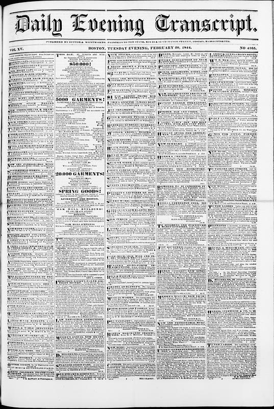 Daily Evening Transcript - Digital Commonwealth