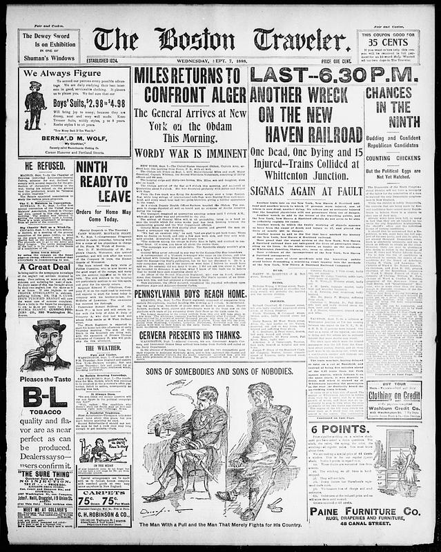 The Boston Traveler. September 07, 1898 - Digital Commonwealth