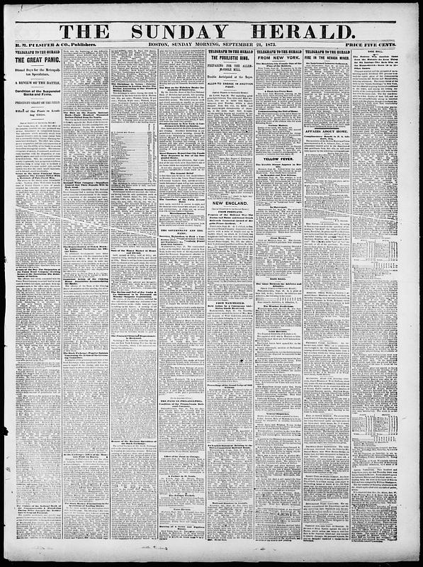 The Boston Herald. September 21, 1873 - Digital Commonwealth