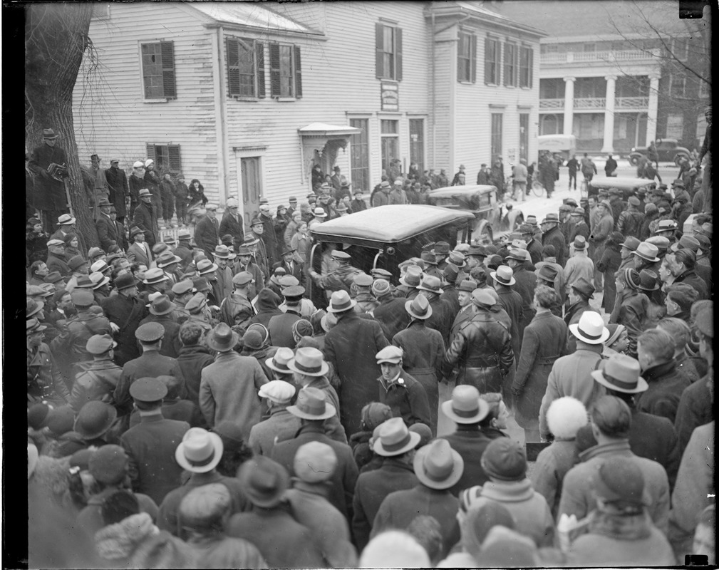 Needham murderer at Dedham court and jail - Digital Commonwealth