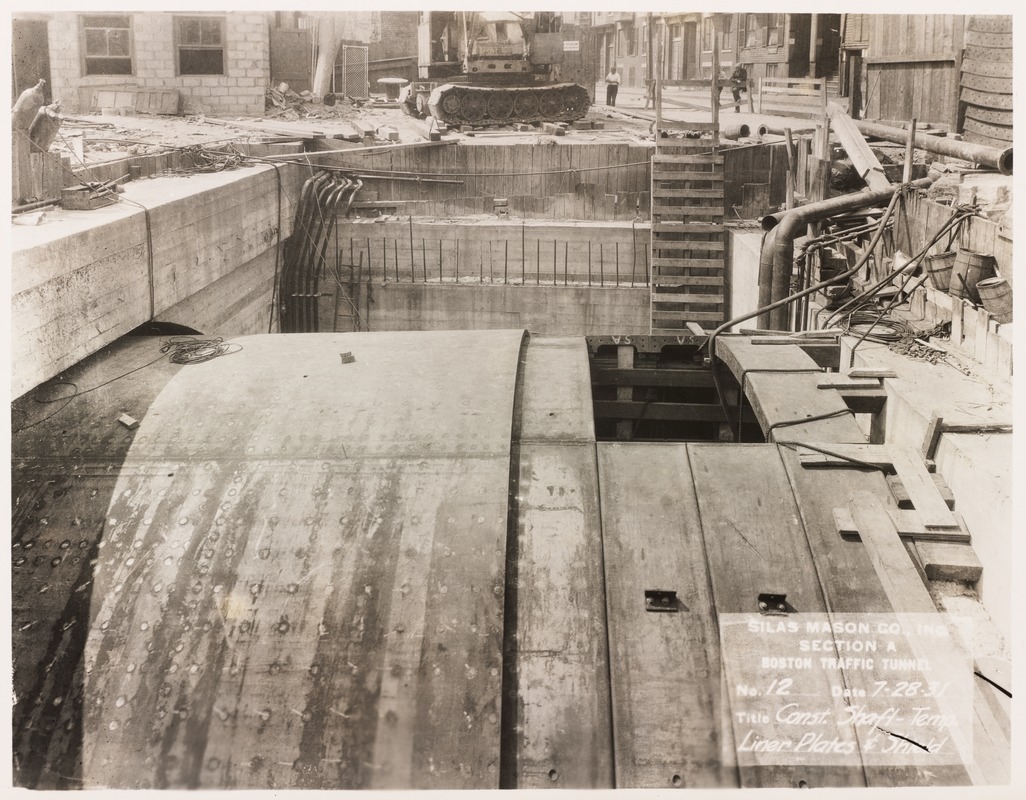 Const. shaft temp liner plates & shield - Digital Commonwealth