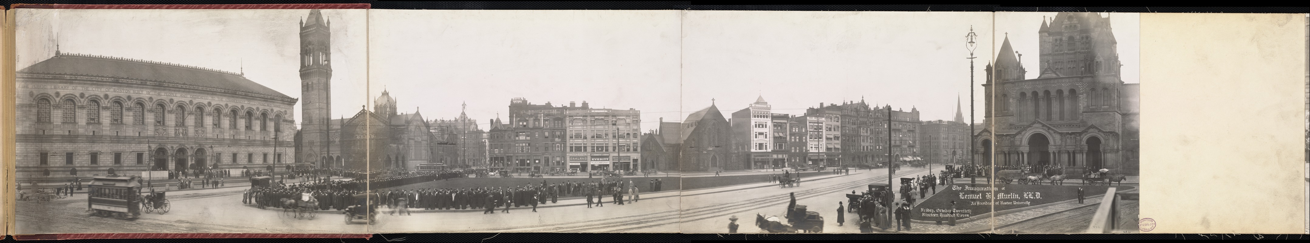 The inauguration of Lemuel H. Murlin LL.D. as President of Boston ...