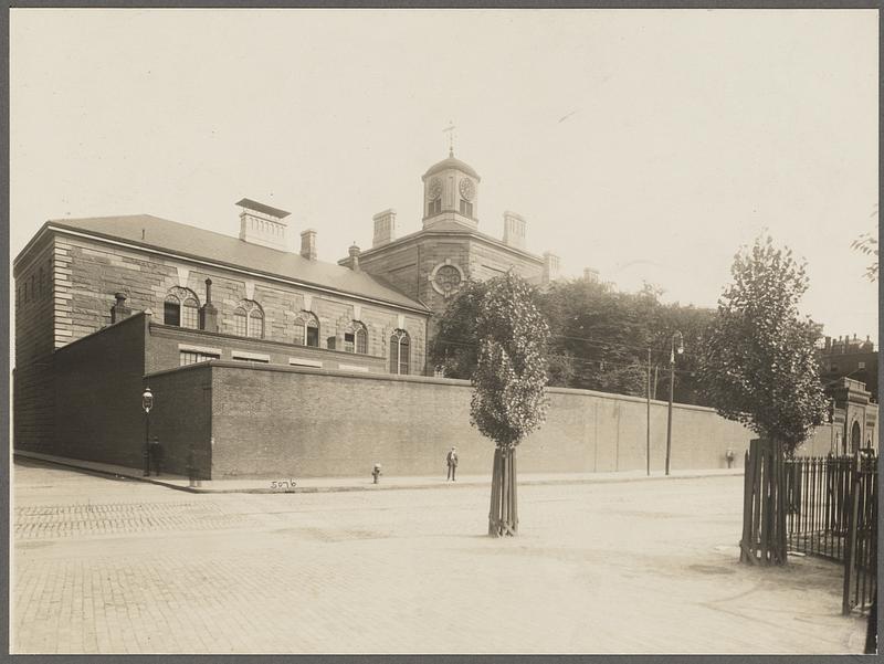 Boston. Suffolk County Jail from Charles Street. Built 1851 - Digital ...